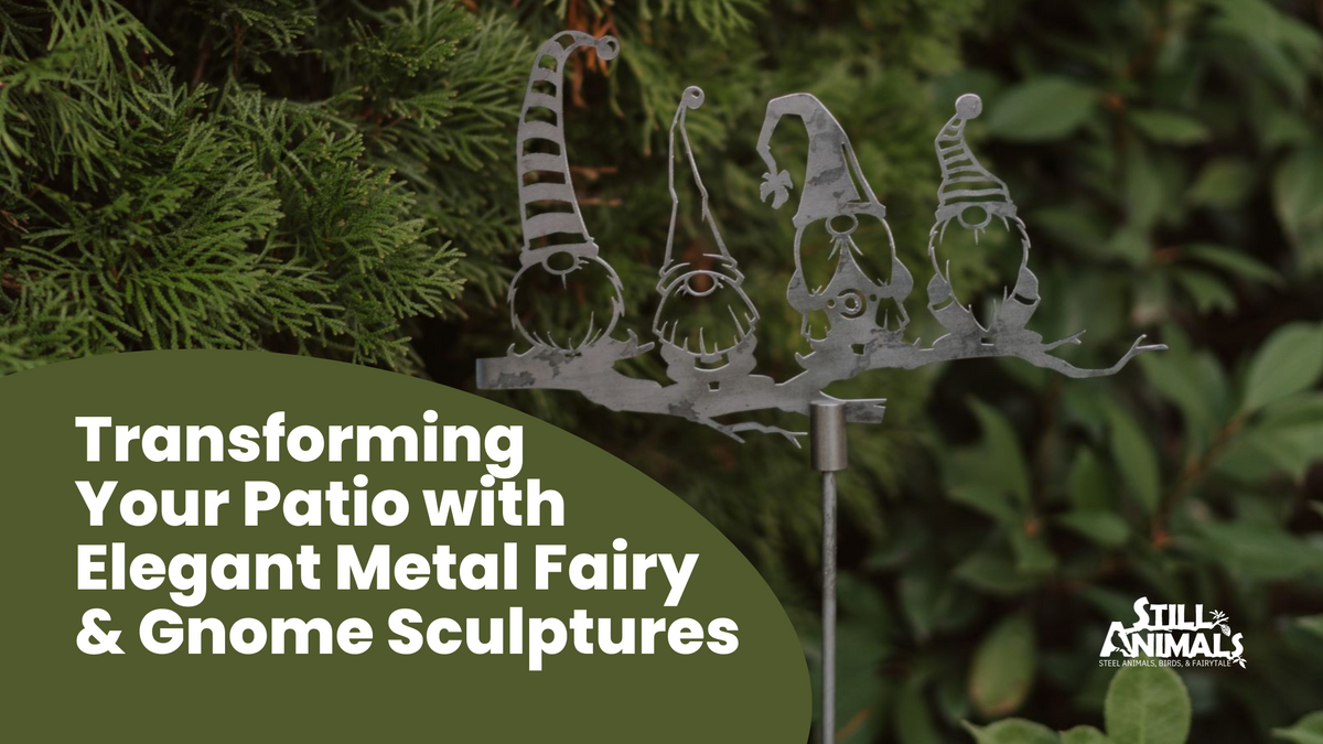 Transforming Your Patio with Elegant Metal Fairy & Gnome Sculptures ...